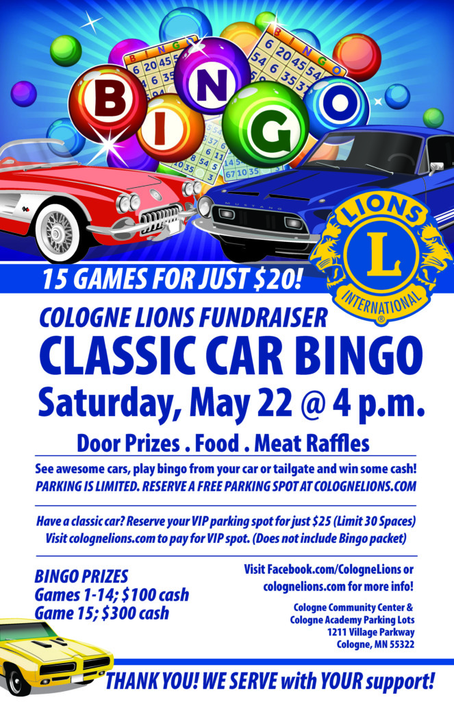 Cologne Lions Classic Car Bingo - Events with Cars