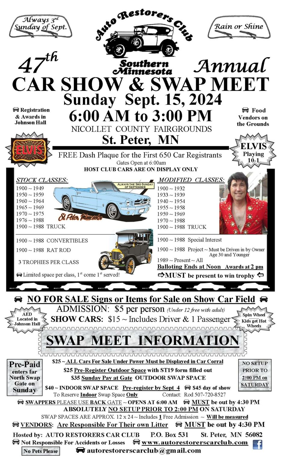 Auto Restorers 47th Annual CAR SHOW & SWAP MEET – Events with Cars